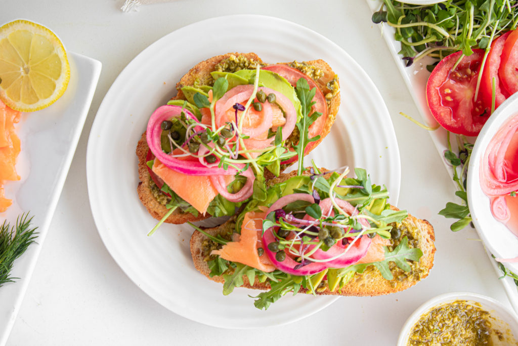 Glamorous Lox Avocado Toast