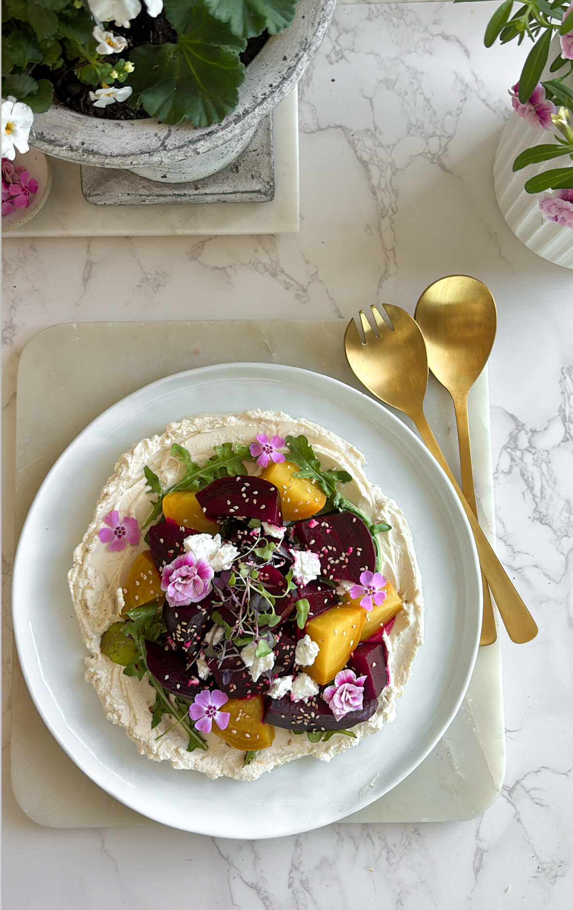 Whipped Goat Cheese & Beetroot Salad - Easton Gilowski